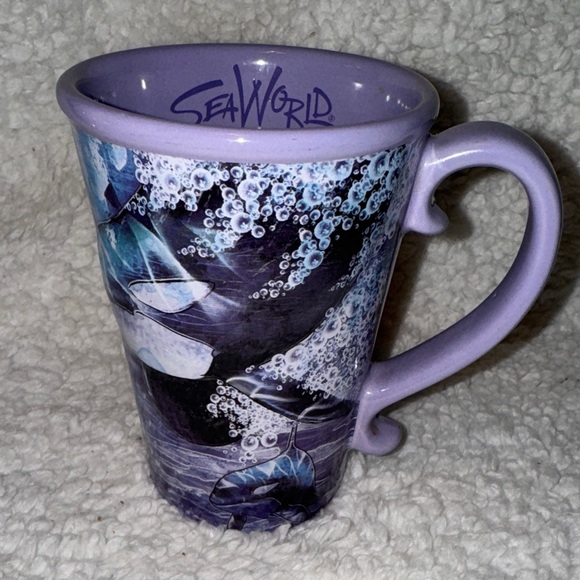 Seaworld | Dining | Sea World Tall 3d Purple Orcas Coffee Tea Mug With ...